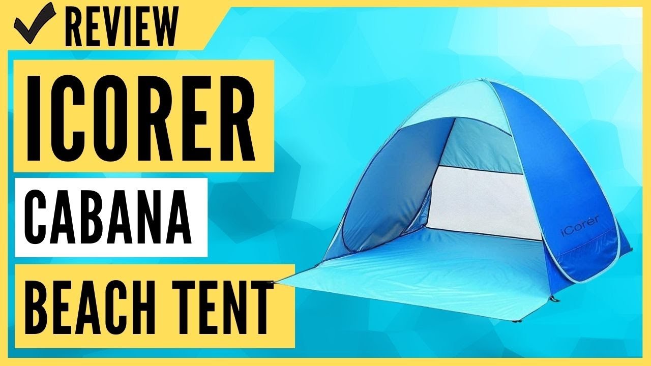 iCorer Automatic Pop Up Instant Portable Outdoors Quick Cabana Beach ...