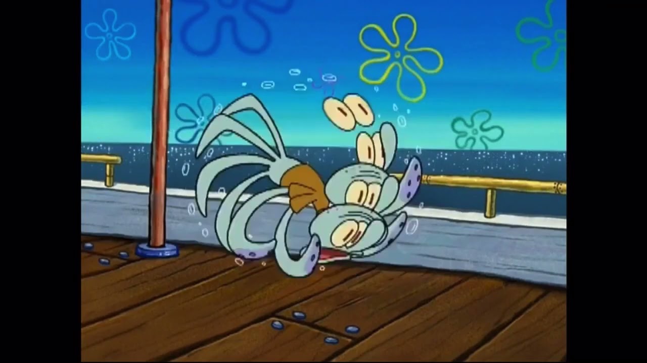 SpongeBob You Spin me Right Round (Squidward’s chair is hooked) - YouTube