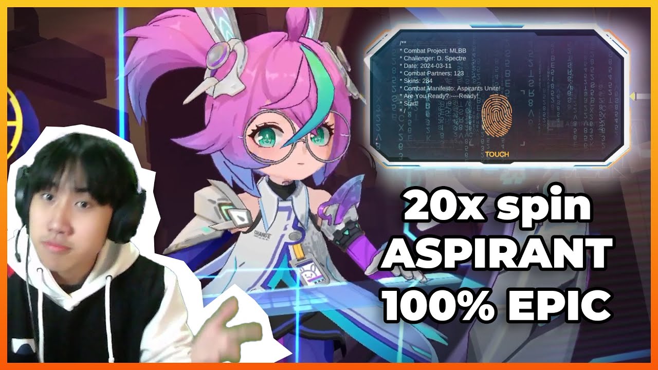 REVIEW 20x GACHA FASE 1 ASPIRANT LESLEY & CHANG E MLBB, PANEN SKIN APA ...