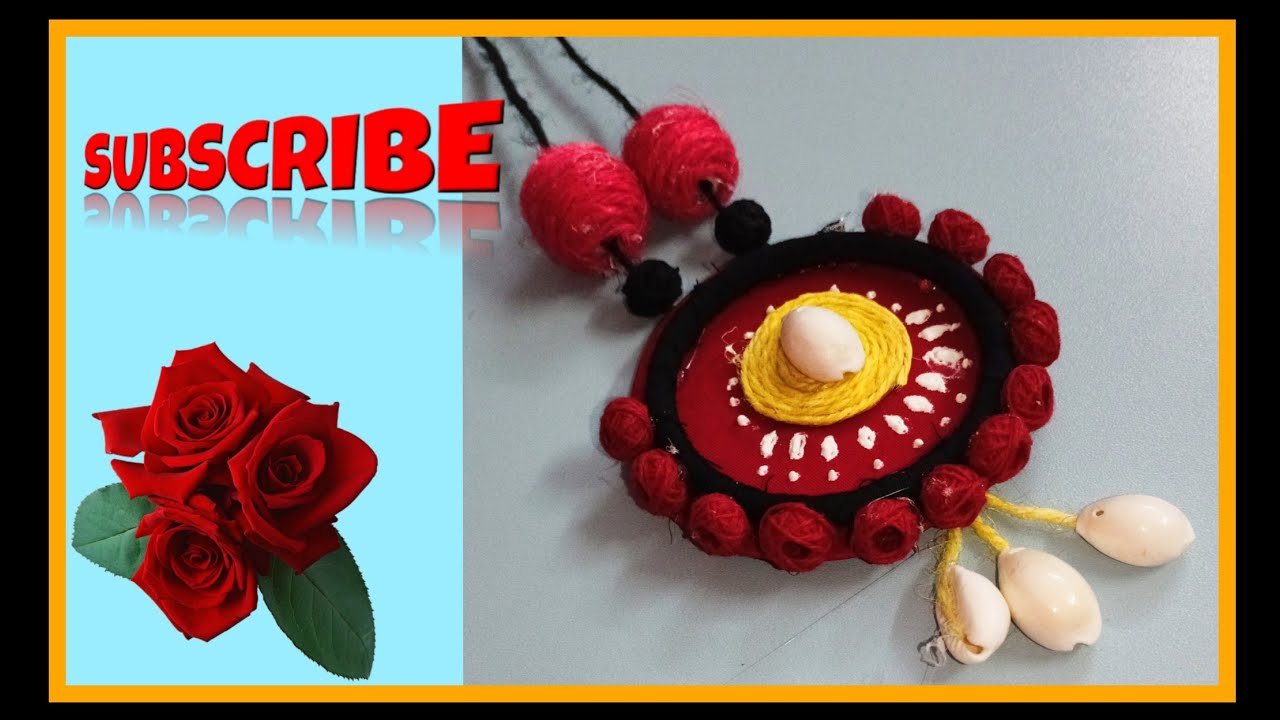 Handmade jewellery making Tutorial ll Handmade fabric jewellery l ...