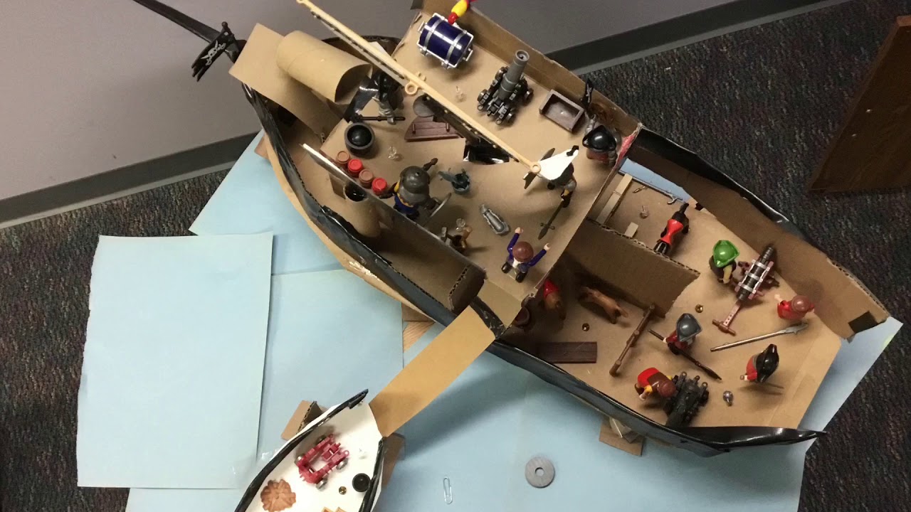 Pirate Ship STEM Magnet maze - YouTube