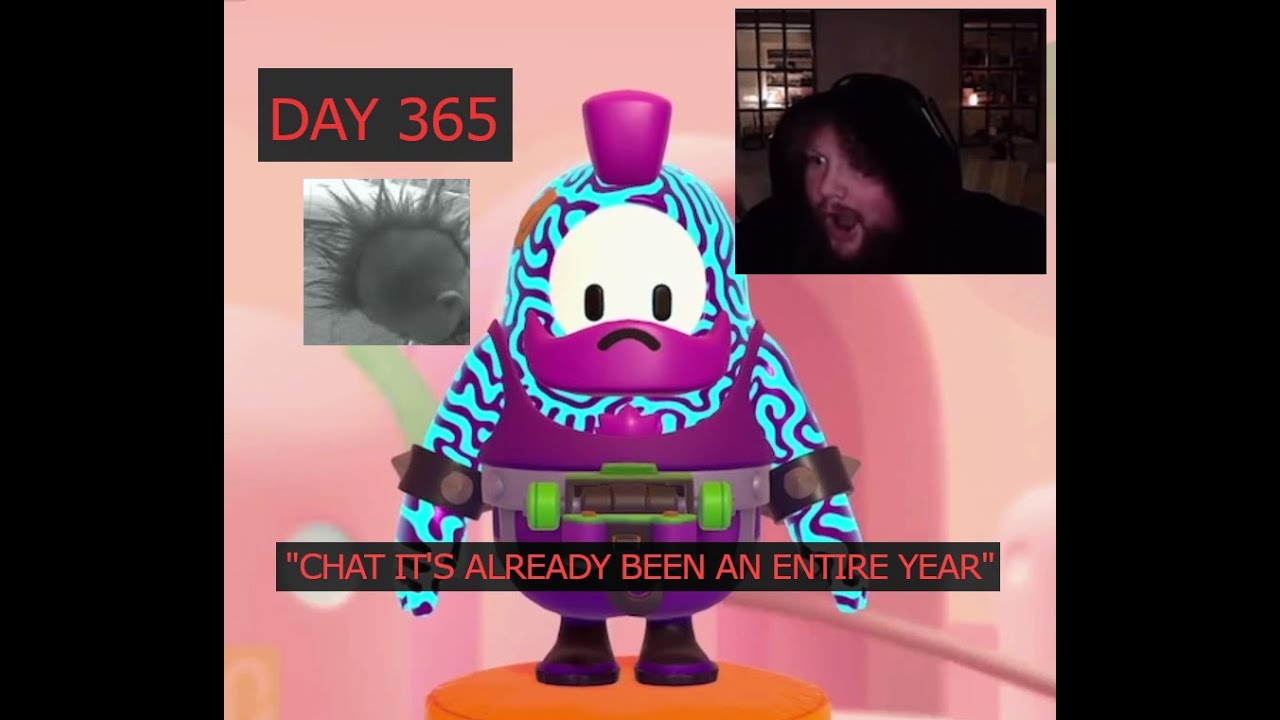 I STREAMED FALL GUYS FOR AN ENTIRE YEAR FOR CASEOH - YouTube