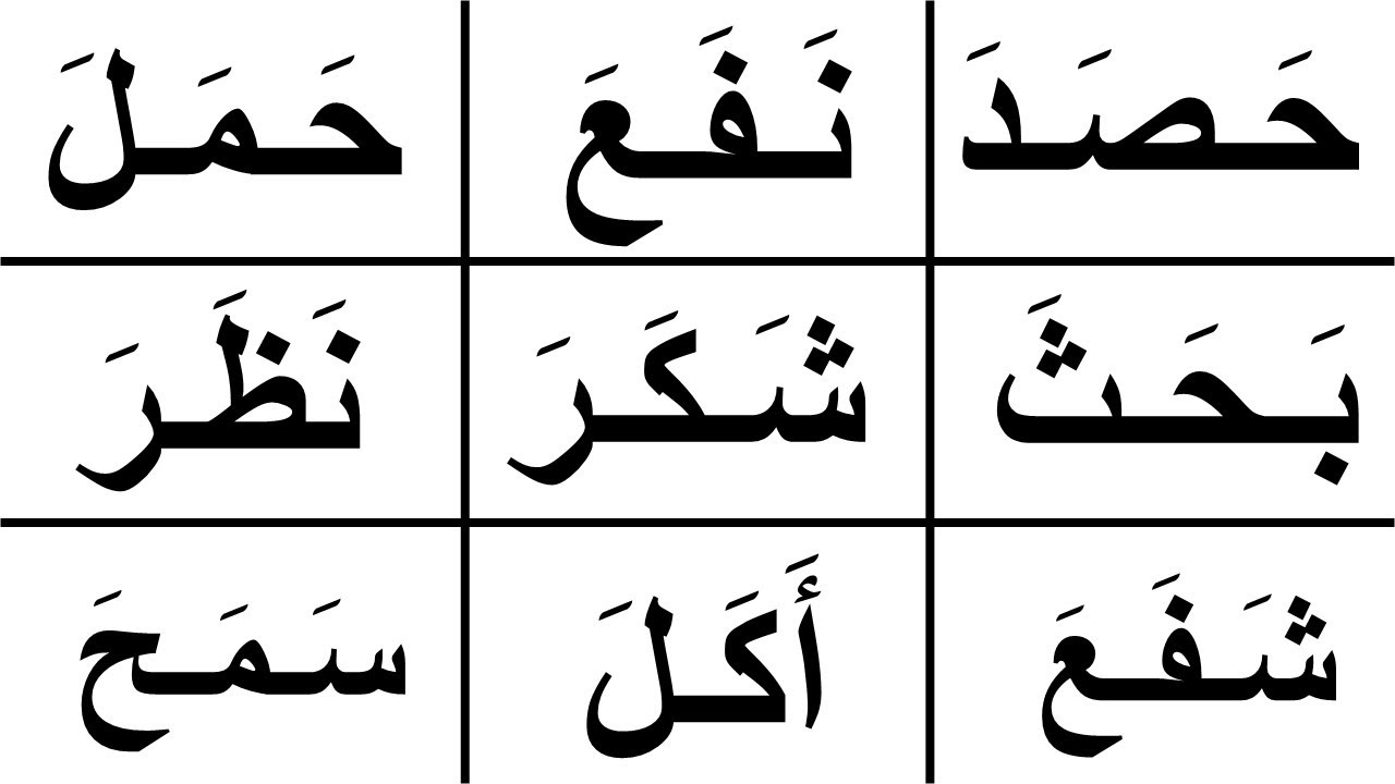 درس تعليم القراءة والكتابة / الاملاء كلمات ثلاثية مع حركة الفتح - YouTube