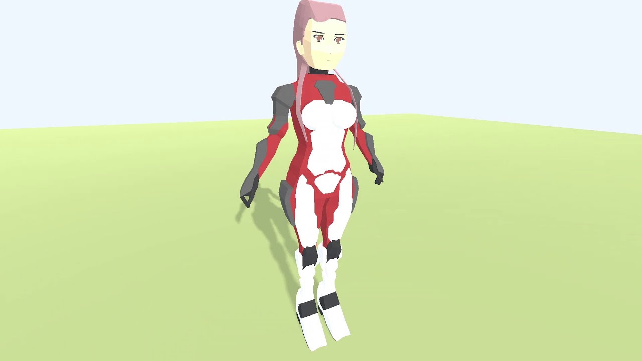A Low Poly Anime Girl Model In Blender - YouTube