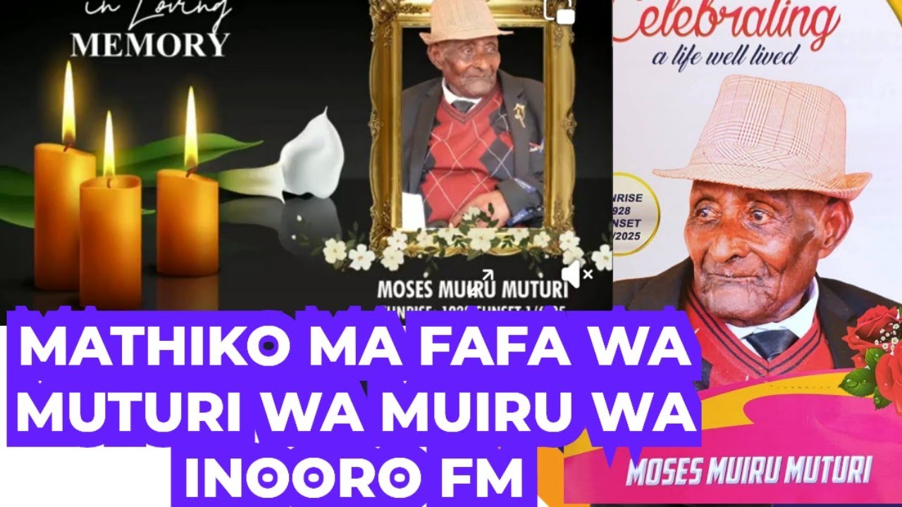 MUTURI WA MUIRU TRIBUTE TO HIS FATHER 🥲 - YouTube
