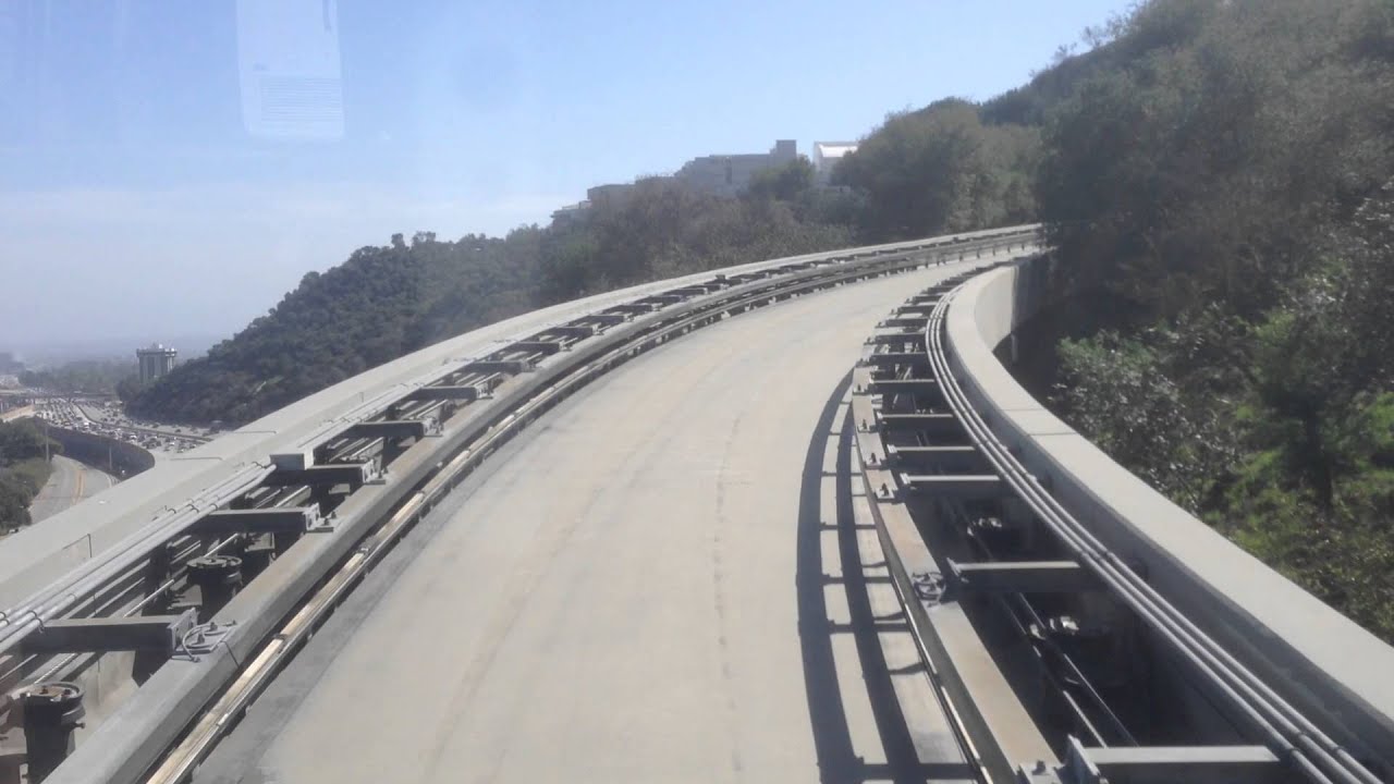 Los Angeles Getty Center Tram March 2014 - YouTube