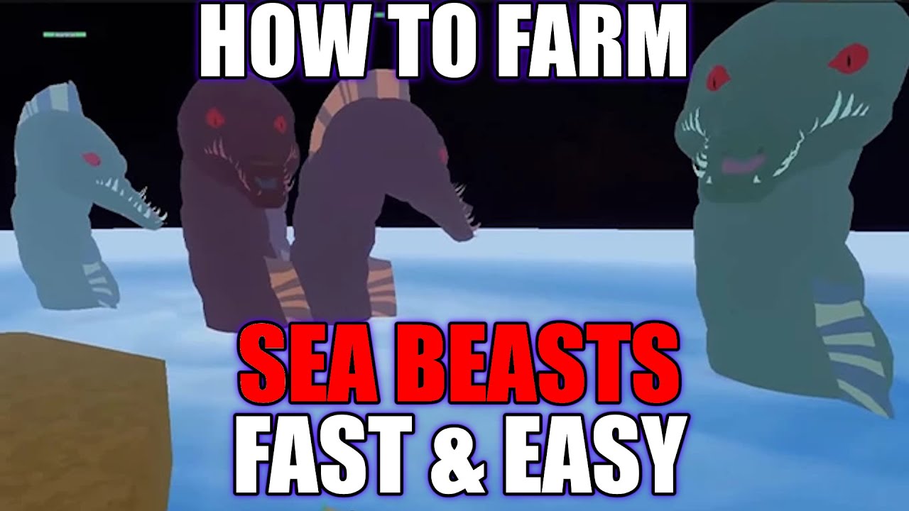 How To Farm Sea Beasts EASY In Third Sea - Blox Fruits Update 20 - YouTube
