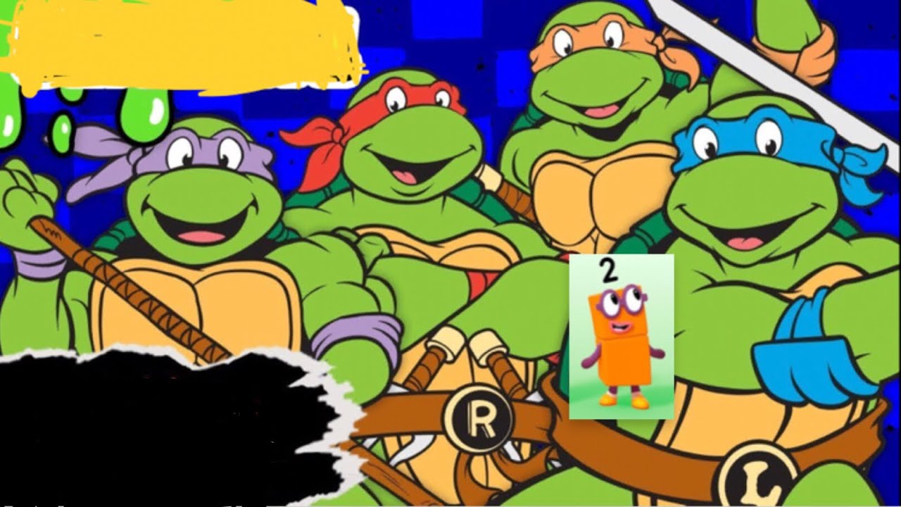 Numberblocks with Teenage mutant ninja turtles saving the city - YouTube