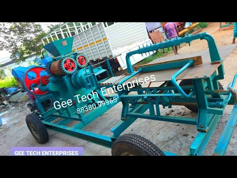 Moveable type Red Clay Brick Making Machine. Pug mill - YouTube