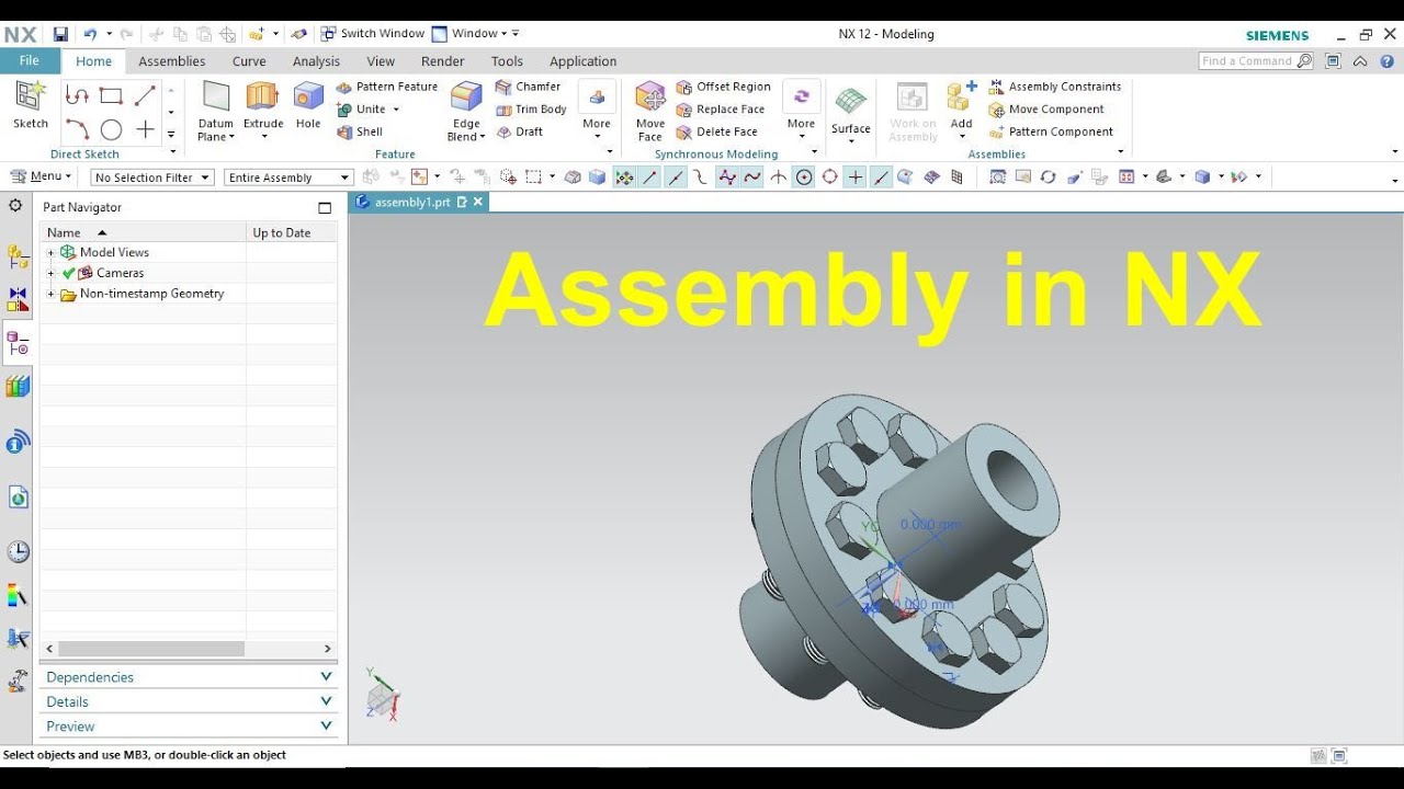 Assembly in NX - Hindi #DScadtraining #msme #ppdc #cad #meerut #saini # ...