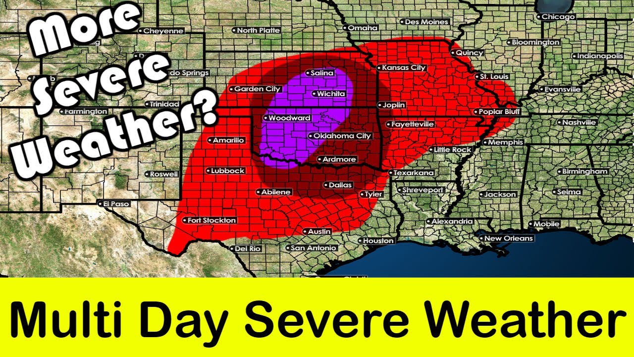 Severe Weather Update - Multi Day Severe Weather Outbreak Threat Next ...