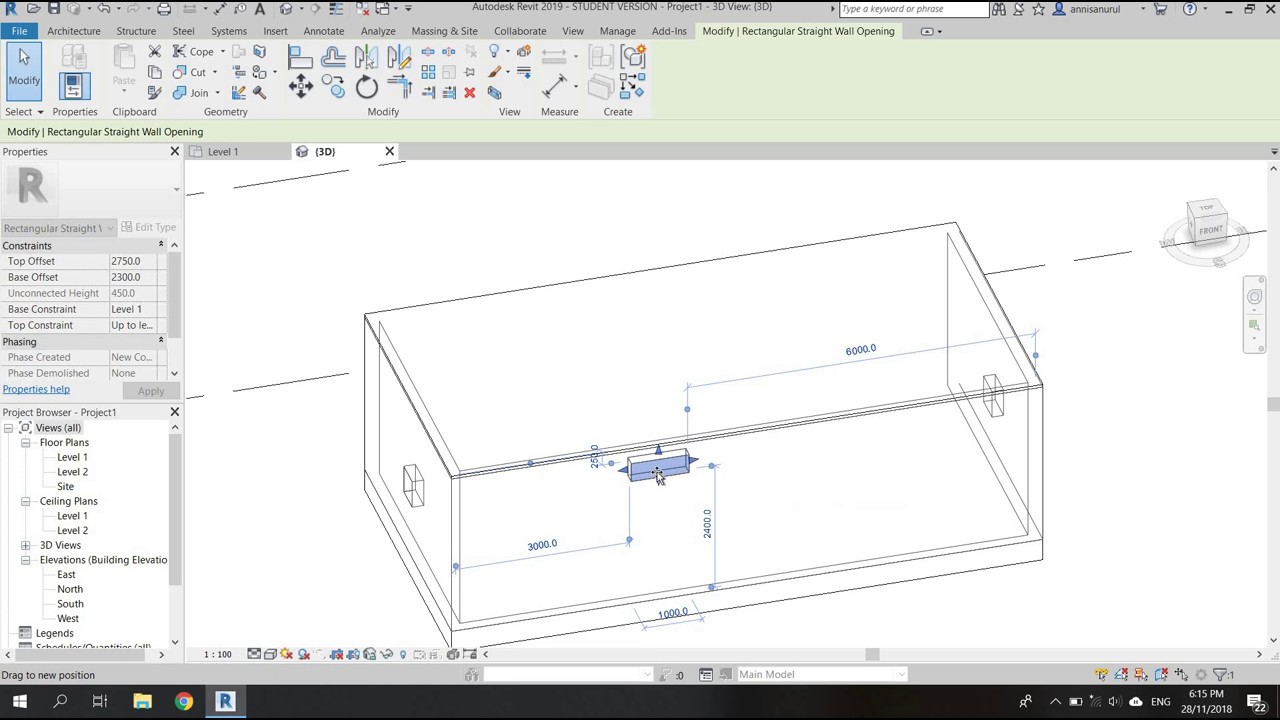 Part I Creating Model in Revit 2019 For Autodesk CFD Simulation - YouTube