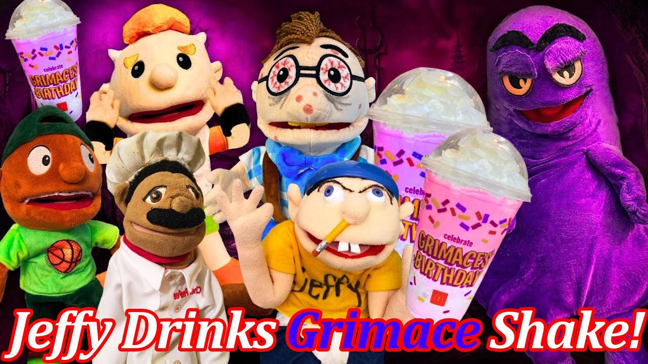 SML Movie: Jeffy Drinks Grimace Shake! - YouTube