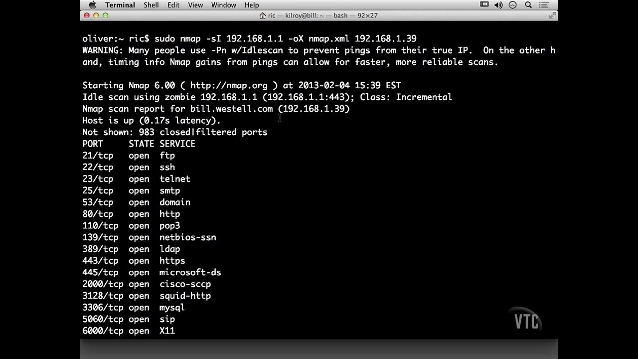 Ethical Hacking Tutorials 11 Advanced Scanning - YouTube