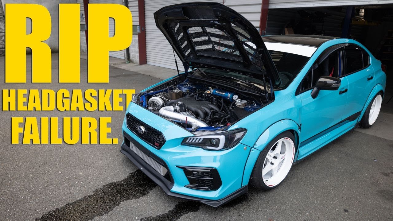 Pushing Coolant, The EG33 Subaru WRX STI is down for the count. - YouTube