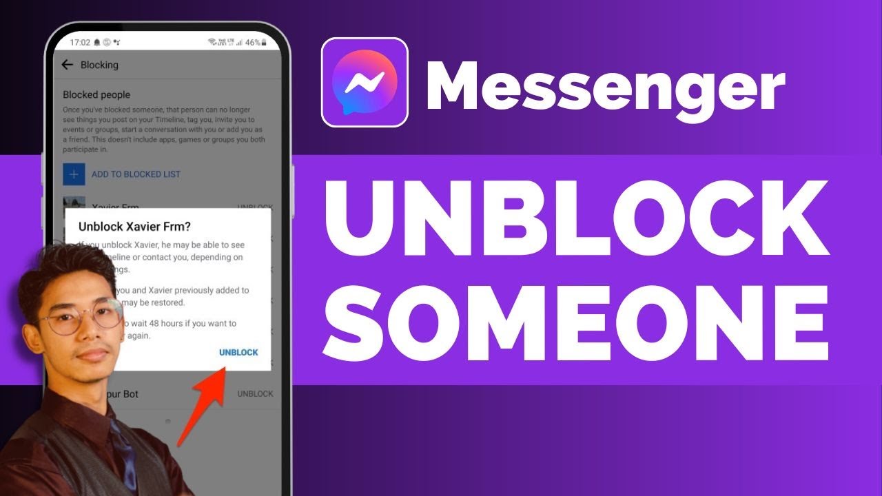 How To Unblock Someone On Messenger ! - YouTube