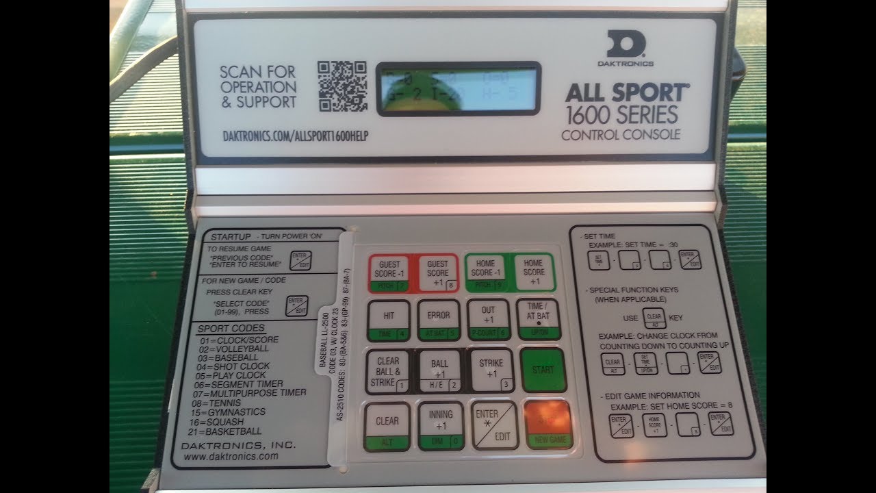 CGSA - Scoreboard Controller - Using the Locking Cable - YouTube