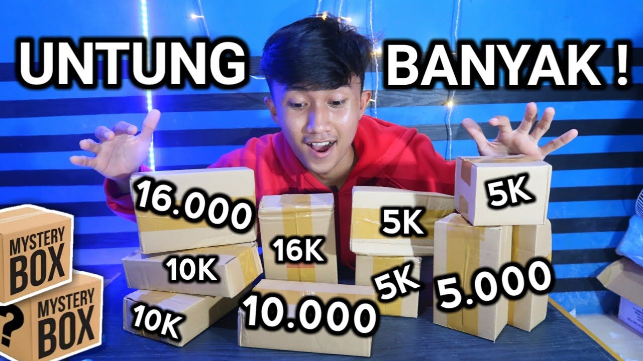 UNBOXING MYSTERY BOX MURAH MERIAH, UNTUNG BESAR! - YouTube