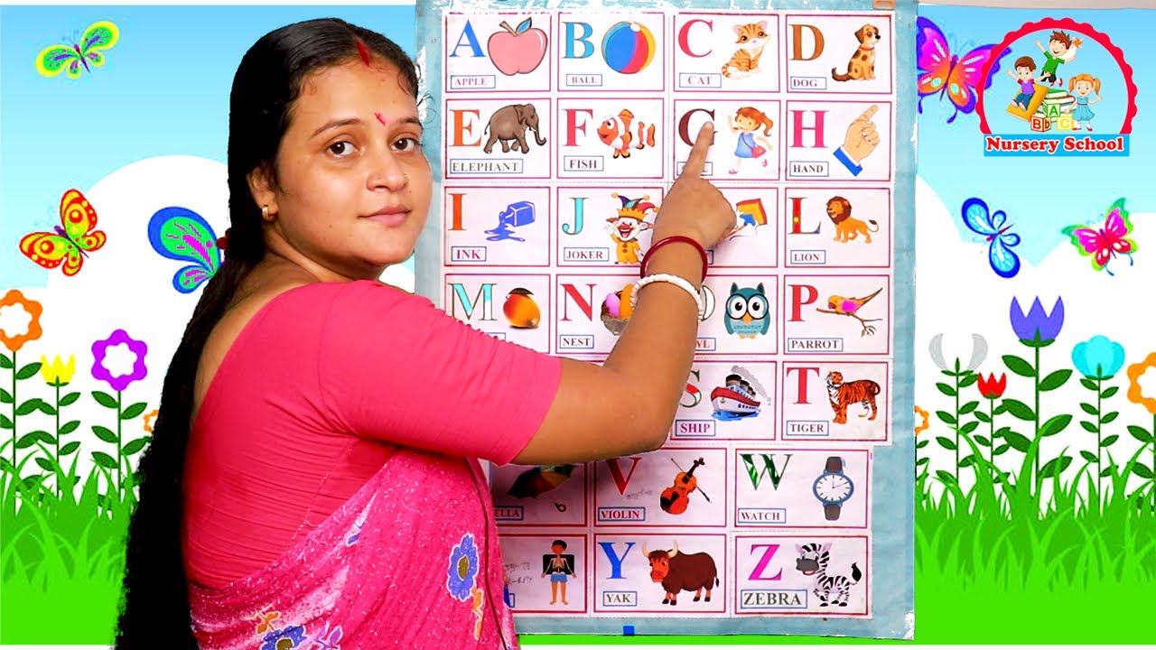 A for Apple , Abcd reading video, abcdefghijklmnopqrstuvwxyz, english ...