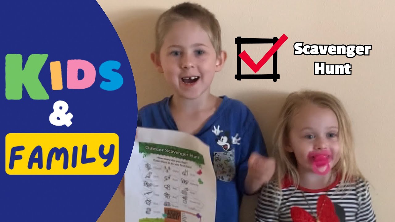 Kids & Family: Scavenger Hunt with Mykus and AJ! #scavengerhunt # ...