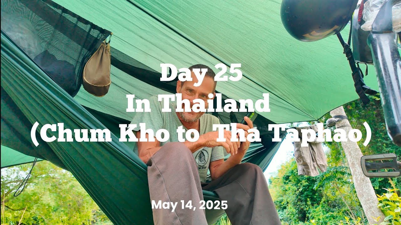 Cheap Bicycle Across Thailand.- Day 25 (Chum Kho to Tha Taphao) - YouTube