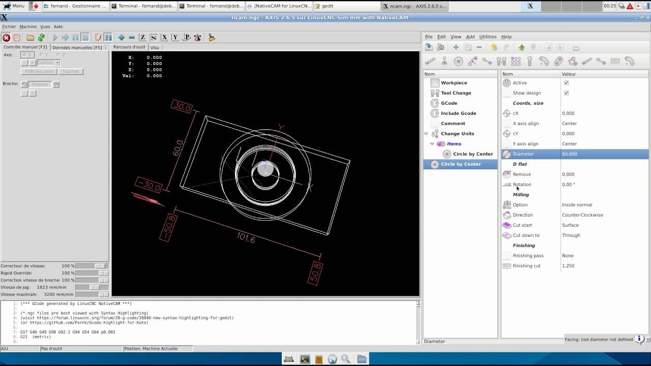 NativeCAM Basic Shapes - YouTube