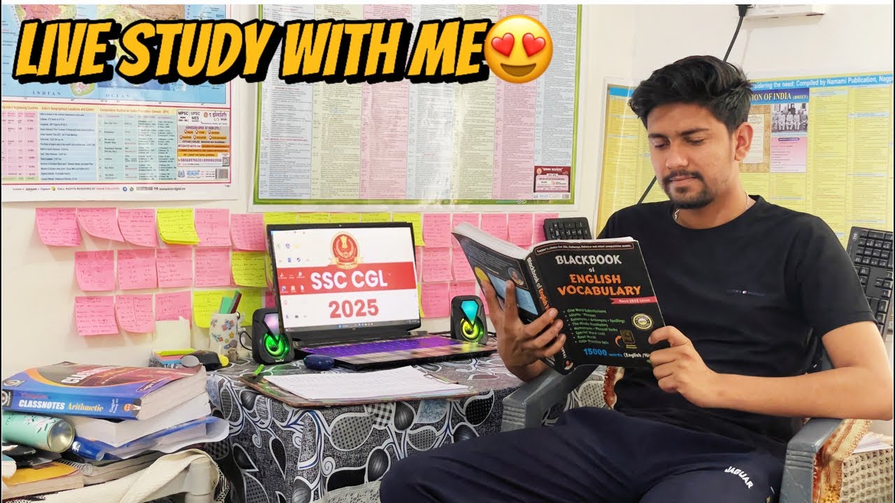LIVE STUDY WITH ME 😍 Ankit Malik #ssccgl2025 #ssccgl #livestudy #livestream #studywithme - YouTube