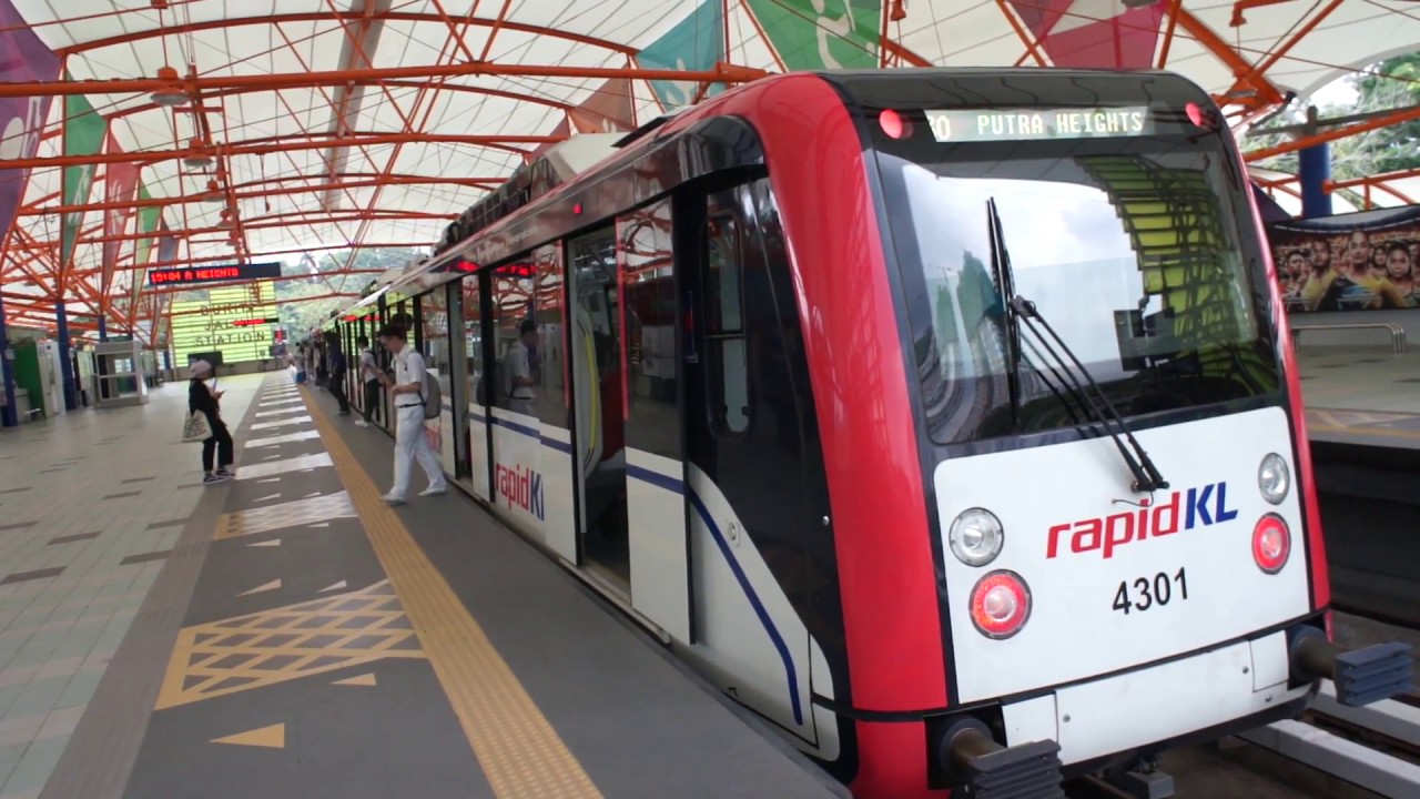 LRT AG/SP Line CSR Zhuzhou AMY Set 30 arriving at Bukit Jalil - YouTube