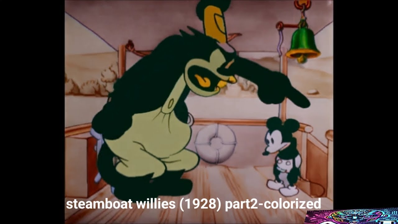 "Steamboat Willie (1928) - Colorized & Remastered | Classic Mickey ...