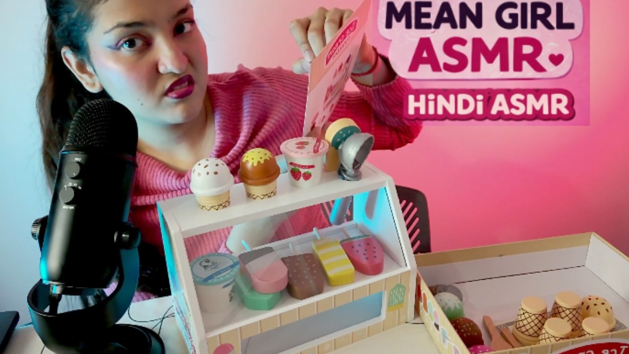 ASMR ~ ICE CREAM SHOP ROLEPLAY ~MEAN GIRL ASMR - YouTube