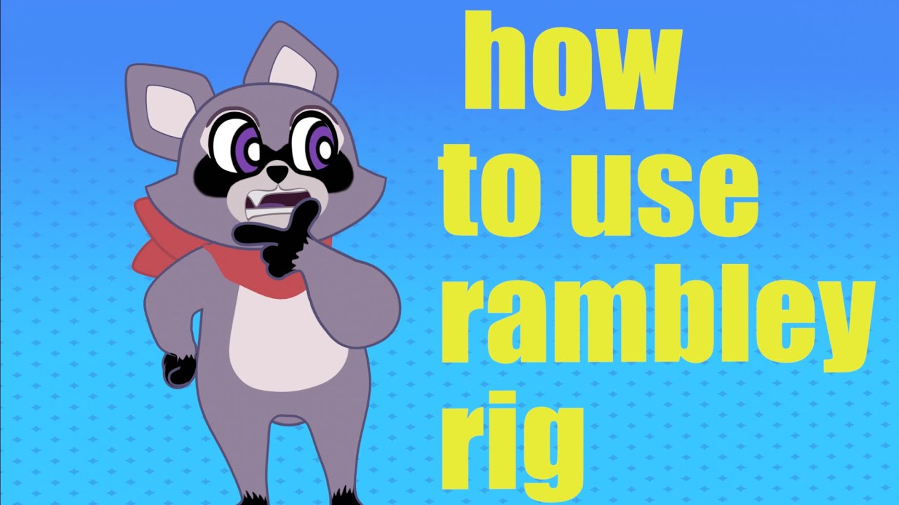 How to use my rambley the raccoon rig - YouTube