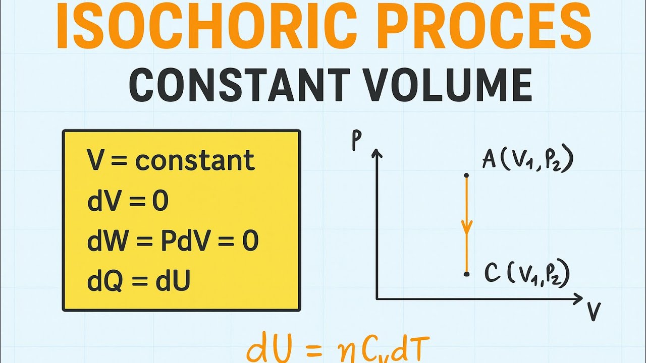 Isochoric Process (Constant Volume) | Thermodynamics Explained Simply ...
