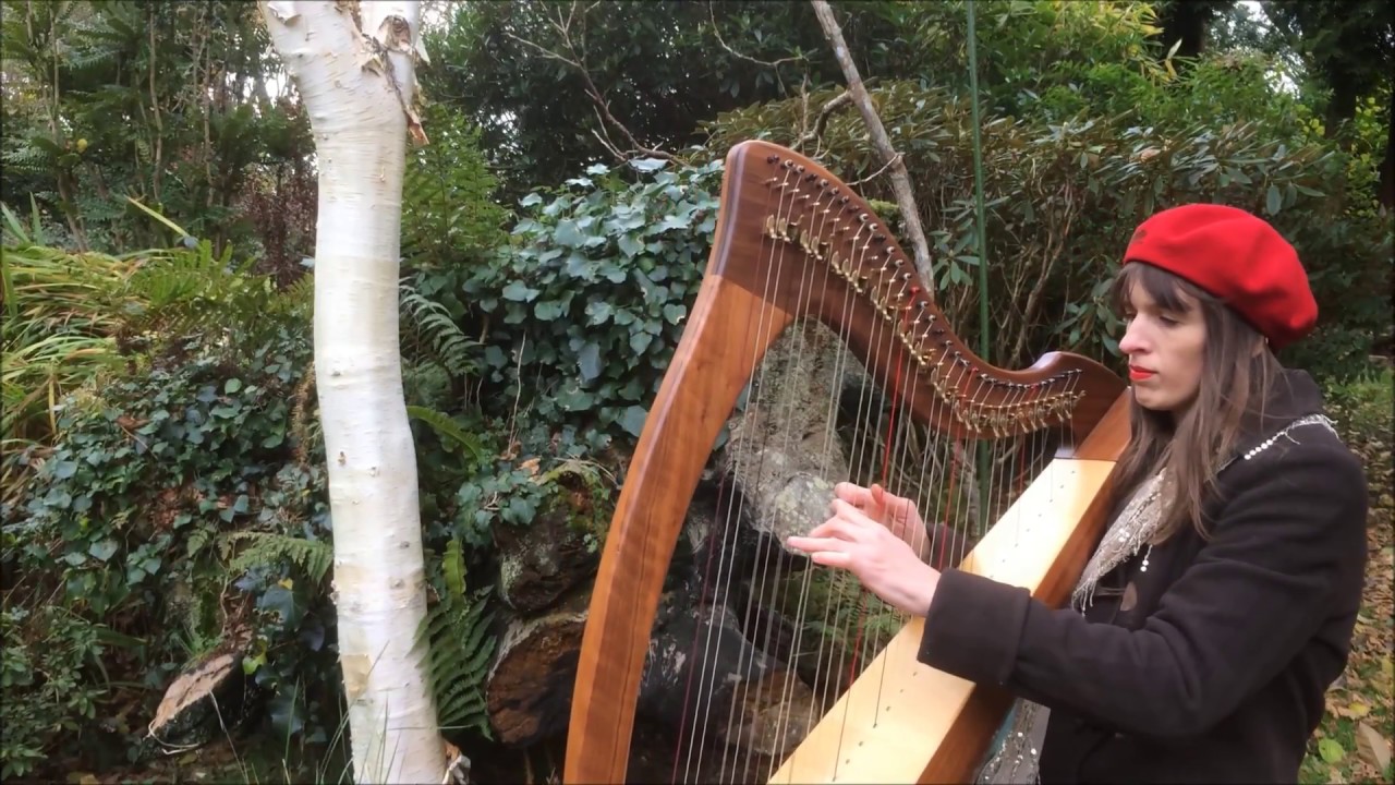 Harp cover Walking in the air - YouTube