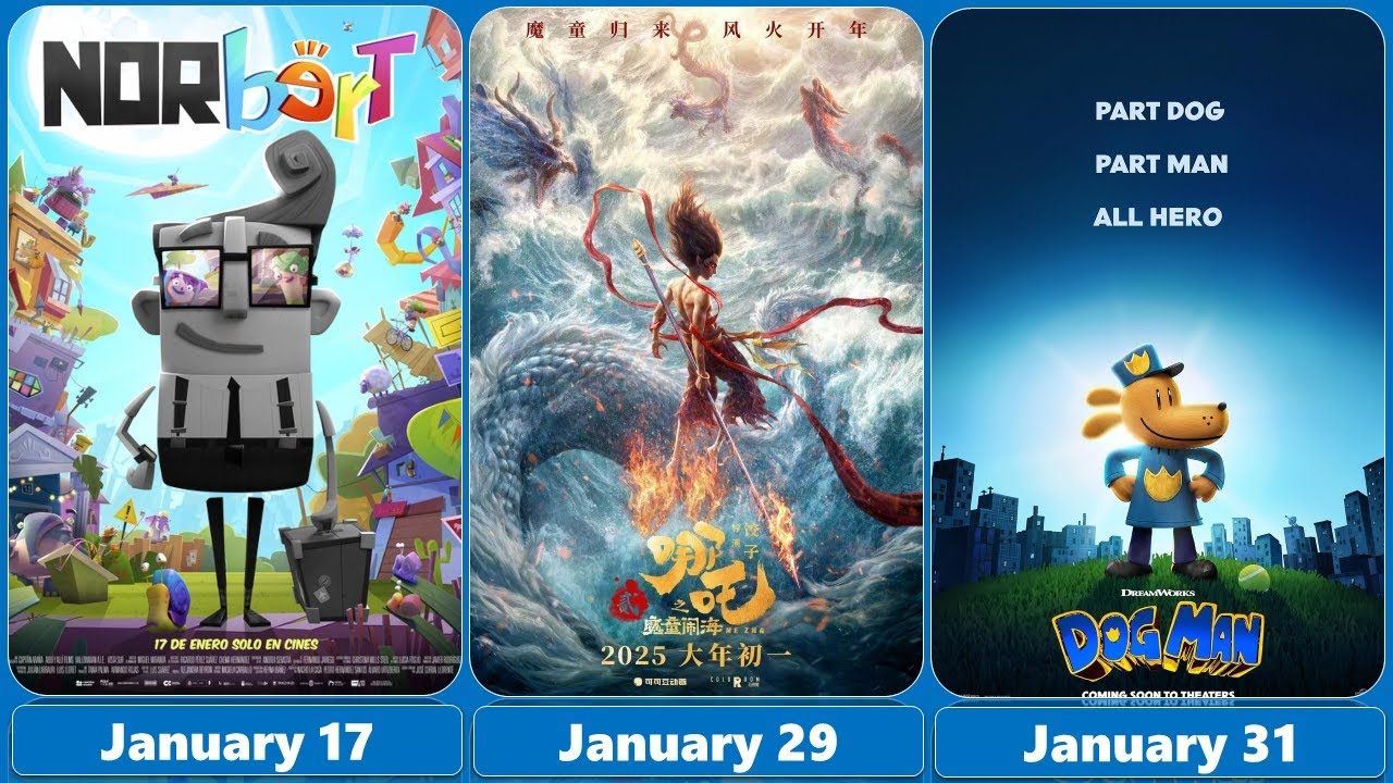 Released Animated Movies January 2025 #january #animated - YouTube