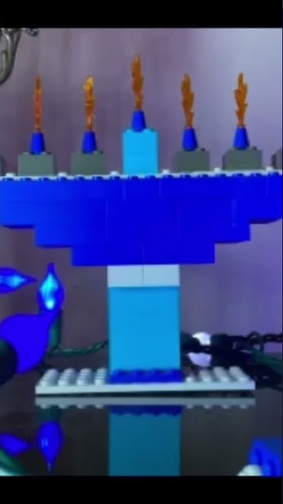 Lego menorah Hanukkah stop motion Chanukah Jewish holidays Festival of ...