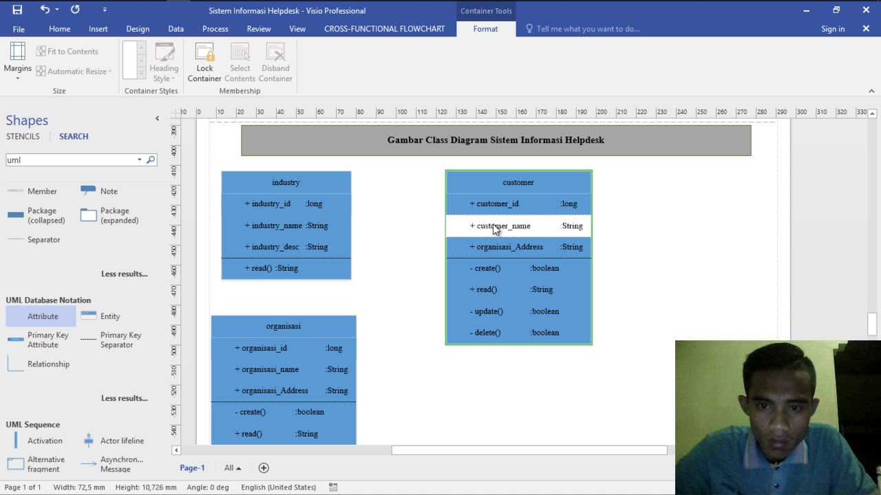cara membuat class diagram aplikasi helpdesk dengan menggunakan ms ...