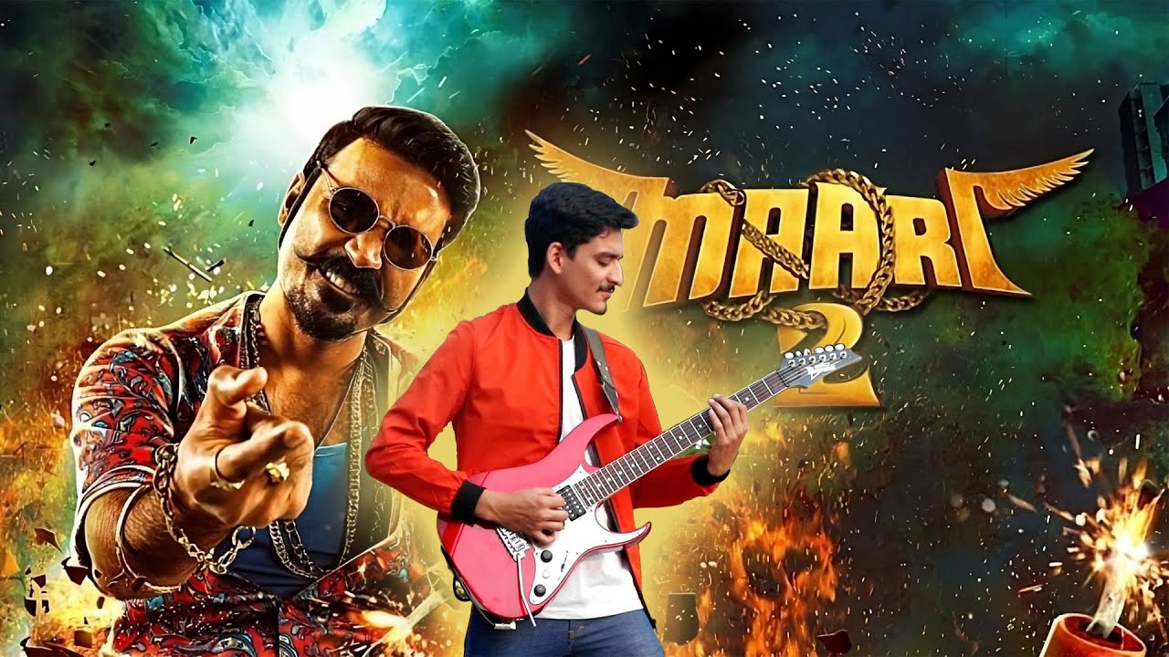 Maari meets Electric Guitar [Theme song cover] - YouTube