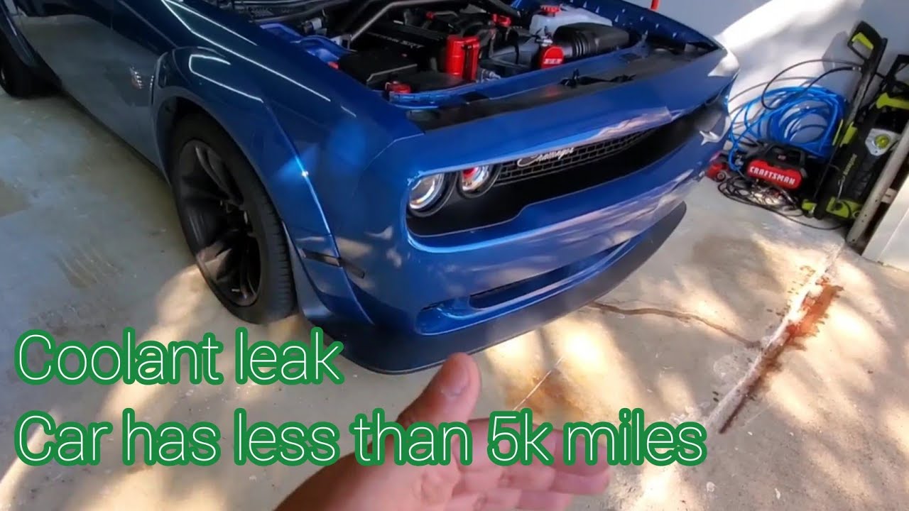 Second oil change on Widebody Challenger Scat Pack 5K miles + Coolant leak issue addressed ...