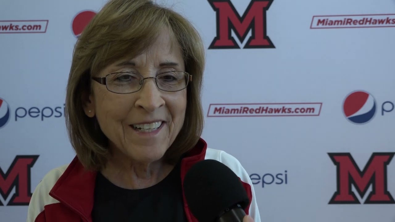 Miami Volleyball Head Coach Carolyn Condit 10/4 - YouTube