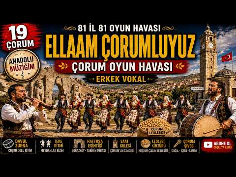 19 ÇORUM — 81 İL 81 OYUN HAVASI | ELLAAM ÇORUMLUYUZ | ERKEK VOKAL | ANADOLU MÜZİĞİM