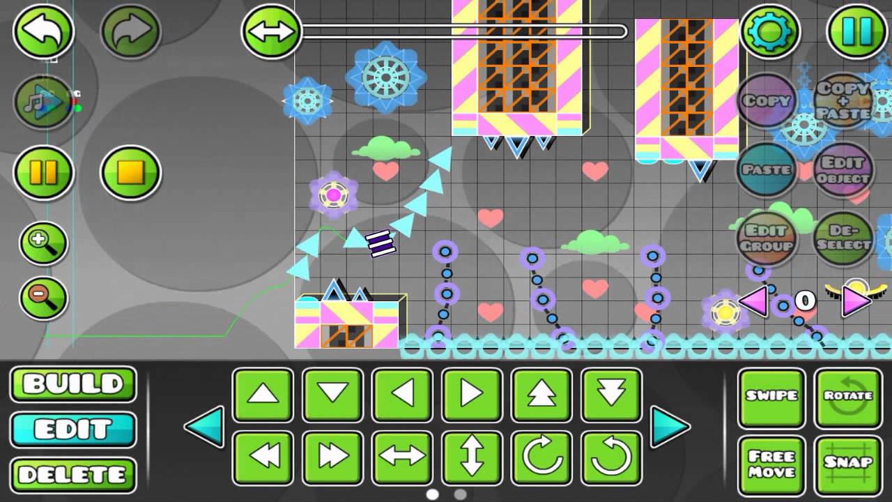 Geometry Dash Speedbuild 1 Night Sky Youtube