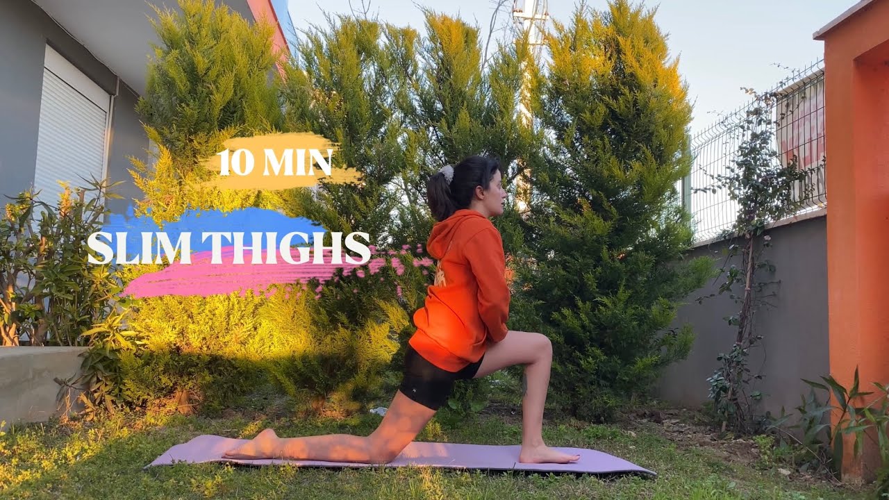 10-Minute Daily Pilates Workout for Slimmer Thighs and Legs // Tone and ...