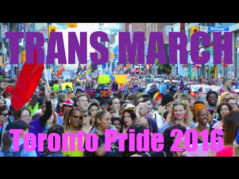 Largest Trans March In World History @ Pride 2016 - YouTube
