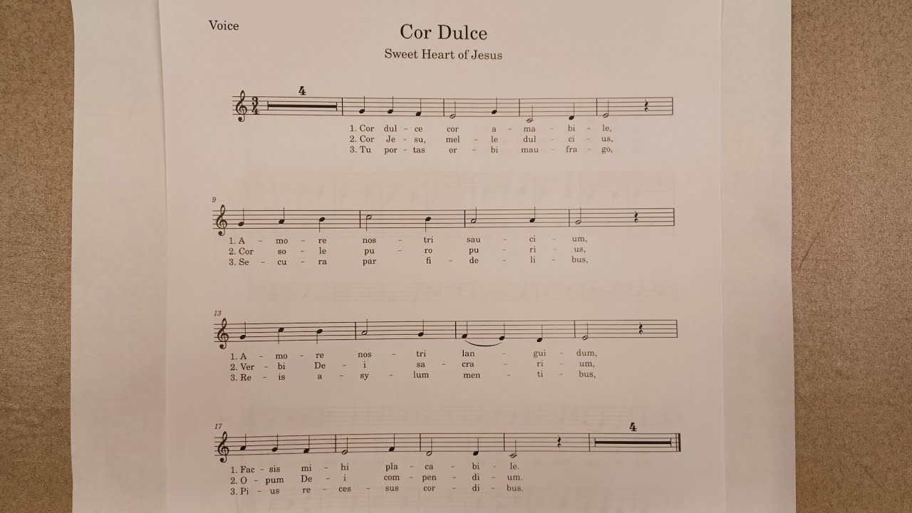 Cor Dulce - Children's Schola - YouTube