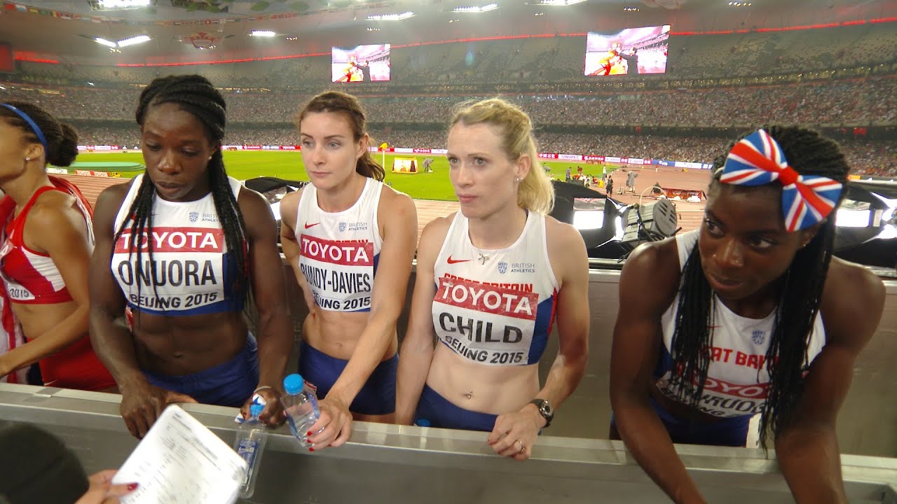WCH 2015 Beijing - Team Great Britain & N I 4x400m Relay Women Final ...