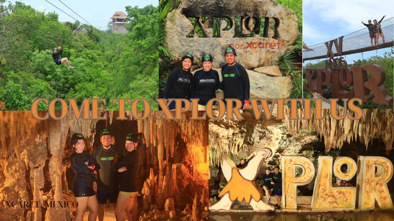 XPLOR VLOG: ziplining, water slides, & underground river swimming - YouTube