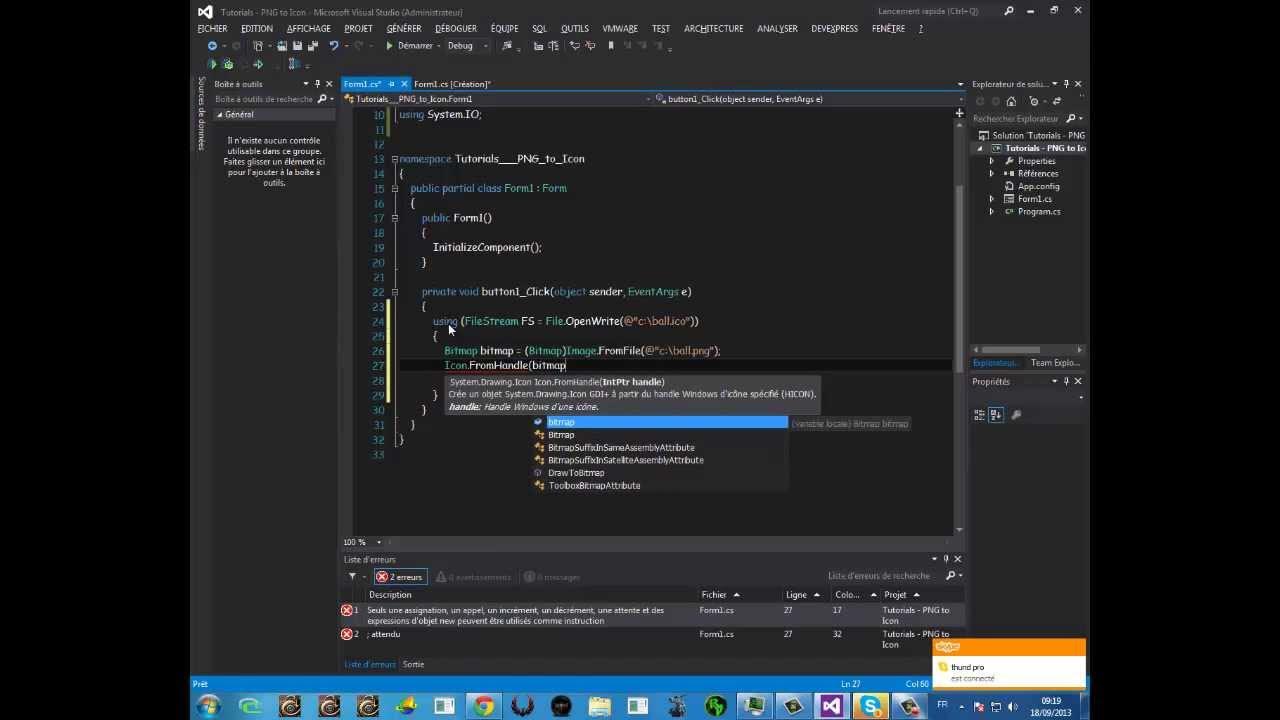 C# Tutorial - 1 - PNG To Ico Converter - YouTube