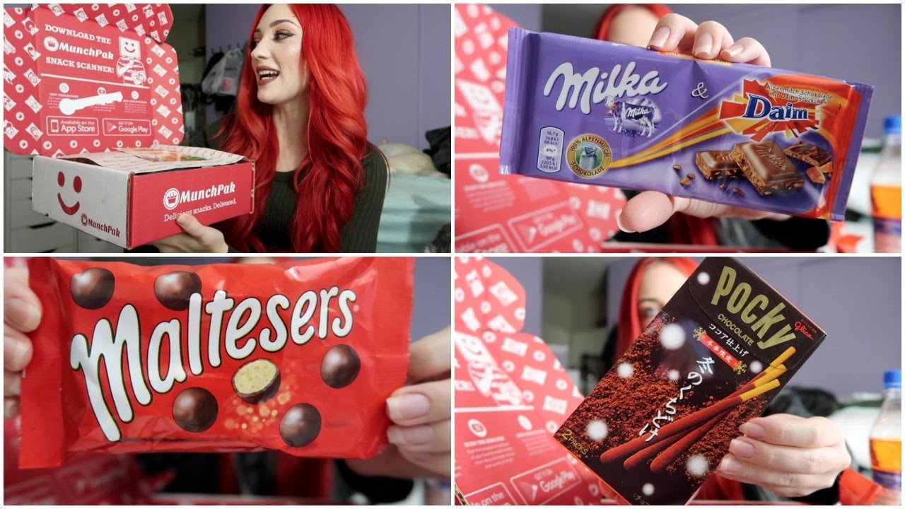 MUNCHPAK UNBOXING | CANDY + SNACKS ♥ - YouTube
