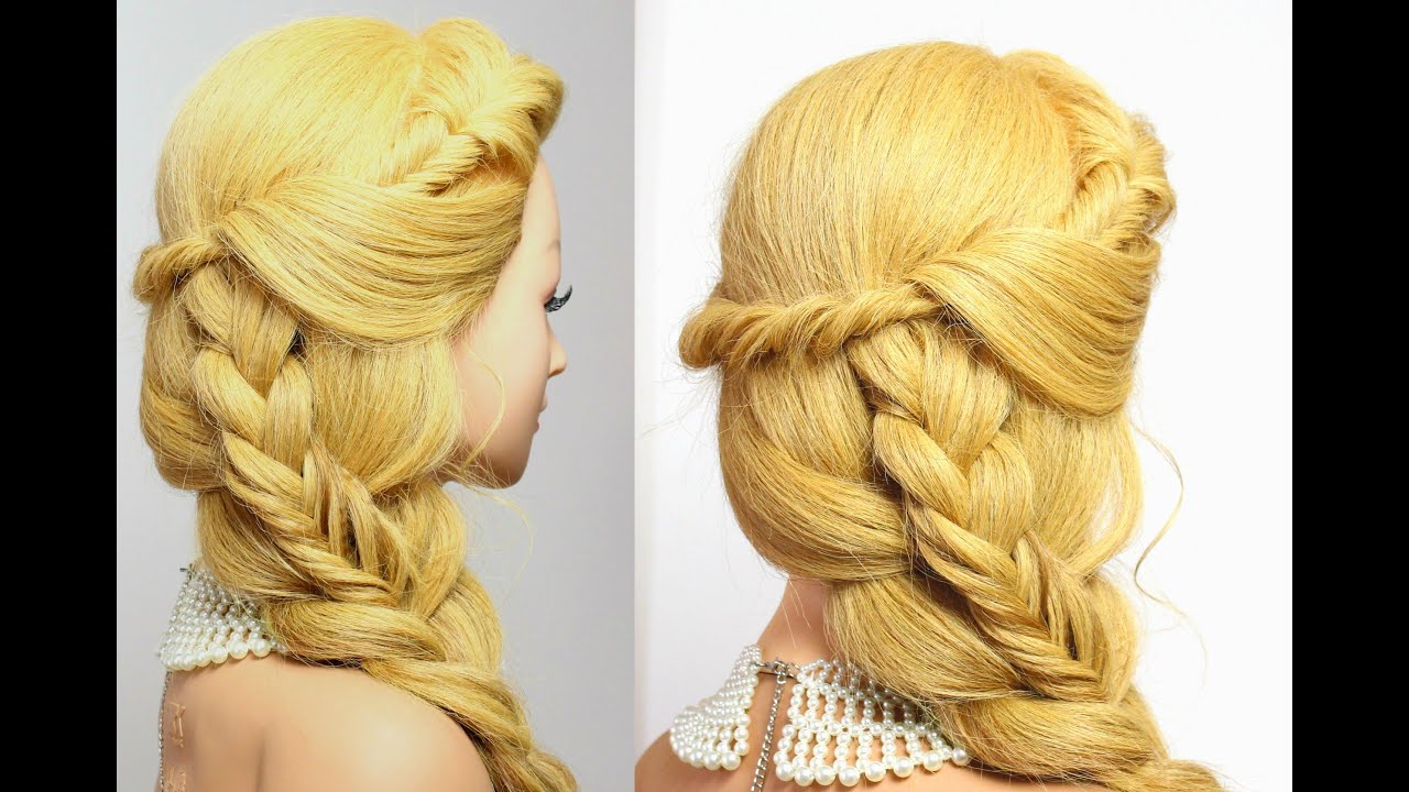 Easy hairstyles. Hair tutorial. Combo braid for everyday. - YouTube