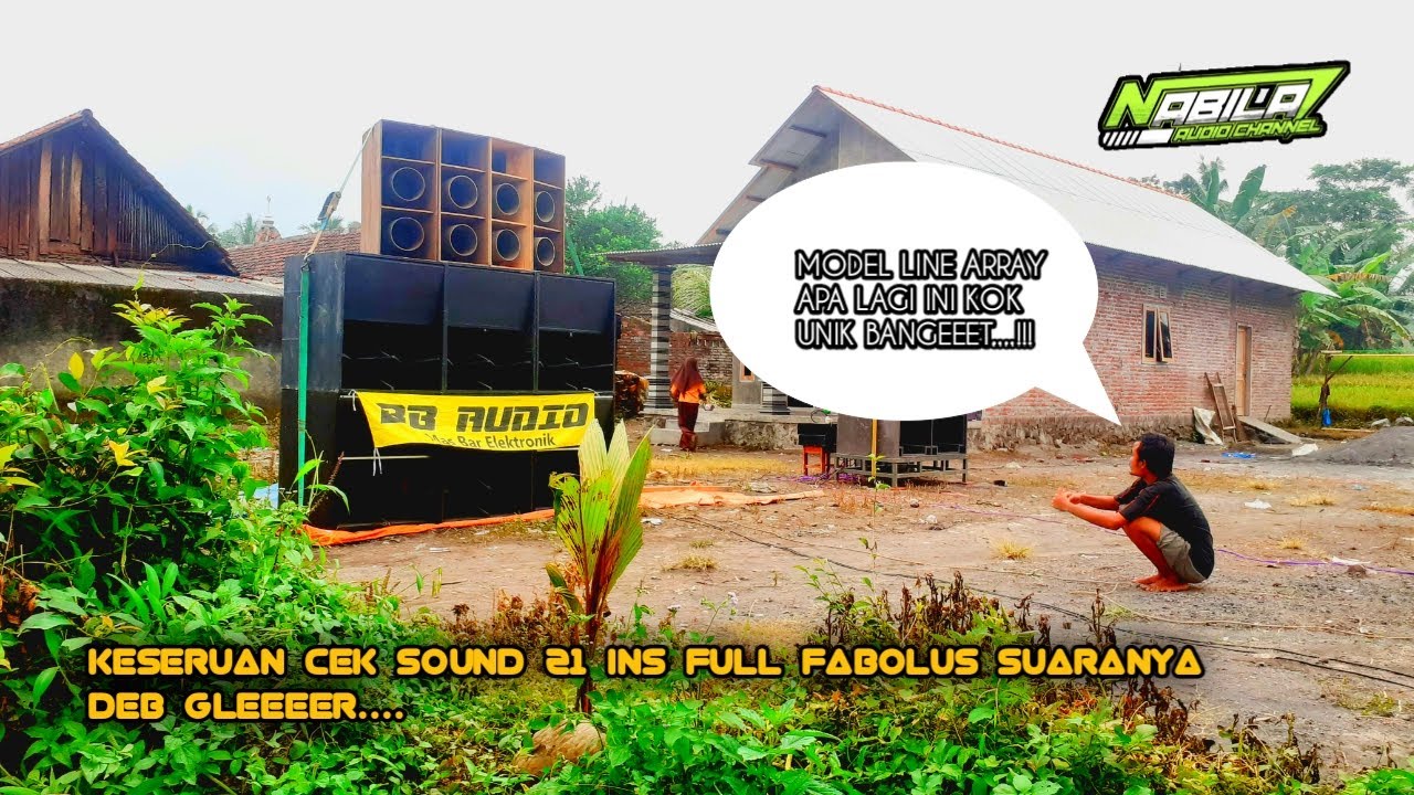 Cek sound spiker 21inch dan linne array unik entah terinspirasi dari ...